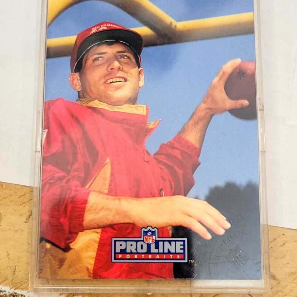 Steve Young Autograph Card - Gem